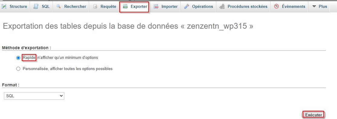 Comment importer et exporter la base de données MySQL à l'aide de ...